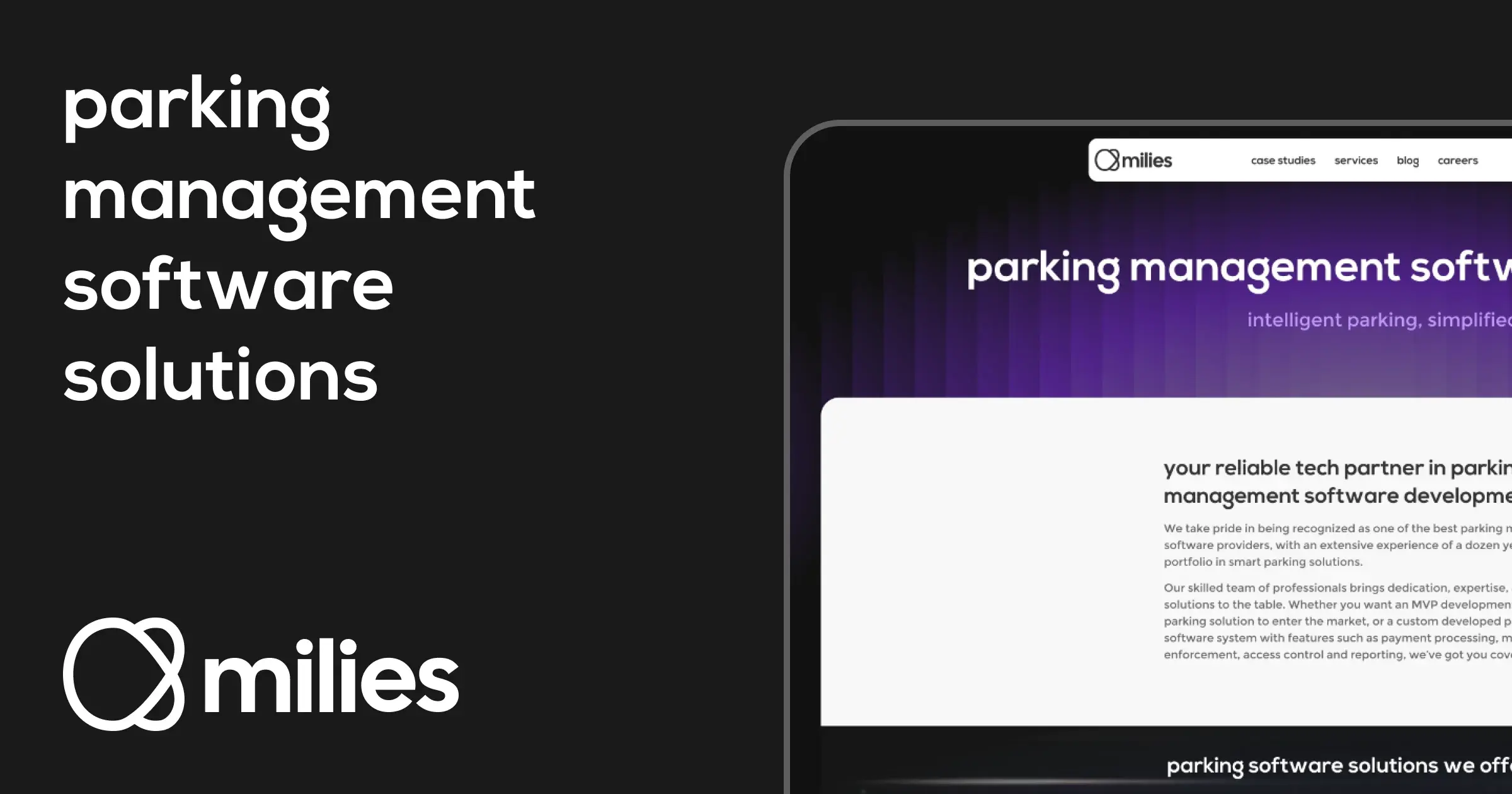 Parking Management Software Solutions | Milies
